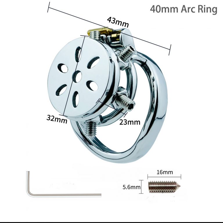Rivet Bondage Male Penis Cage Stainless Steel Flat Chastity Lock Cage ...